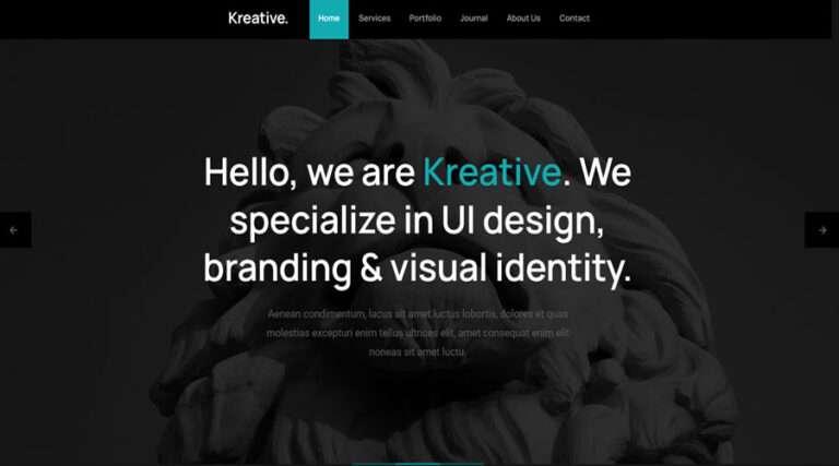 Kreative - Free Responsive HTML CSS Agency Template Download